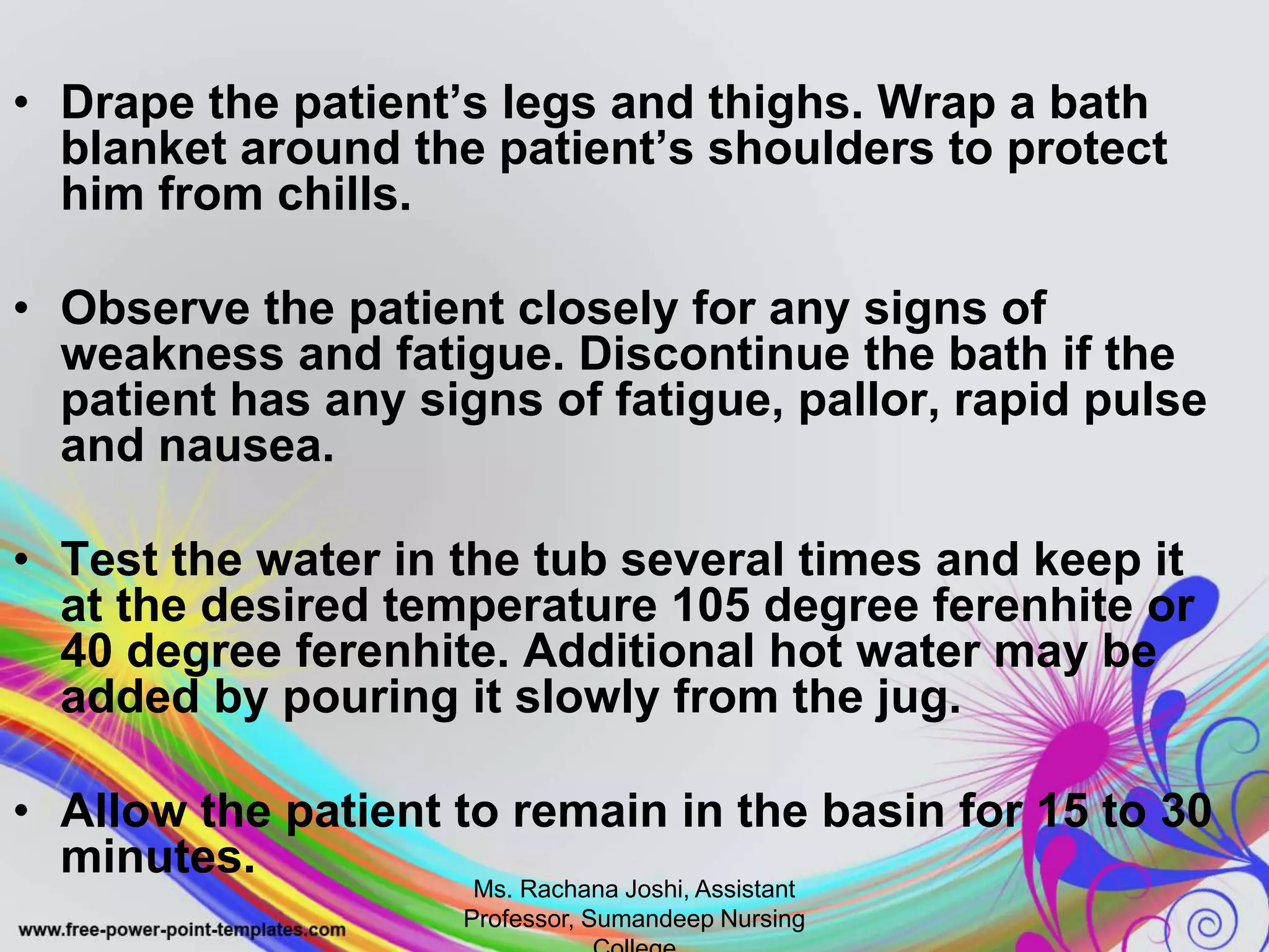 Sitz bath Procedure | PPTX