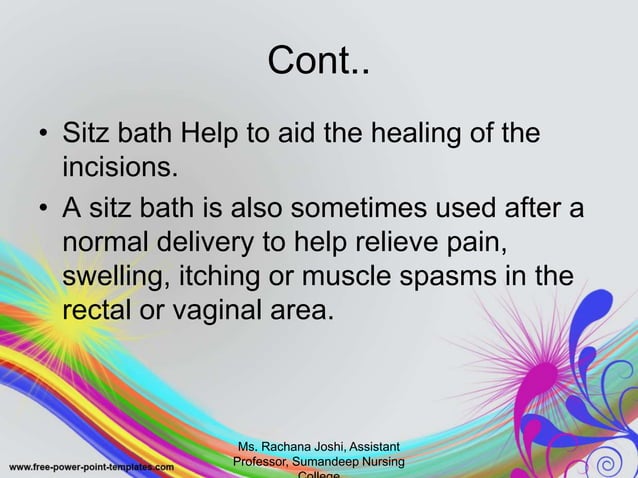 Sitz bath Procedure | PPTX