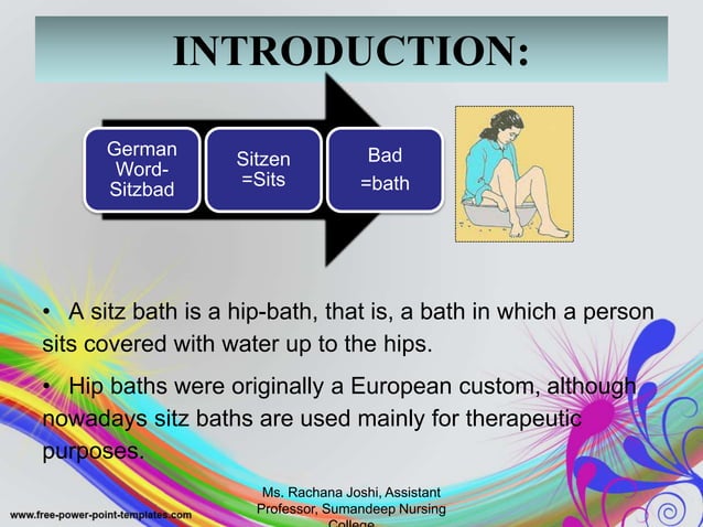Sitz bath Procedure | PPTX