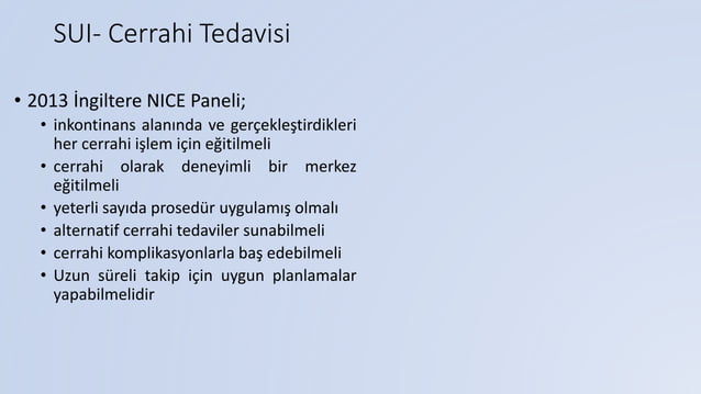 Stress Urinary Incontinence In Women 2018 Update Of Eau Guideline Ppt