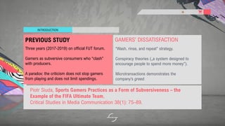 Microtransaction Politics in FIFA Ultimate Team: Game Fans, Twitch ...