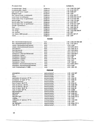 NASA SP·7012 - PHYSICAL CONSTANTS and CONVERSION FACTORS | PDF