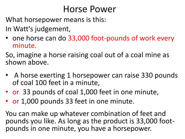 Si units and horse power | PPT