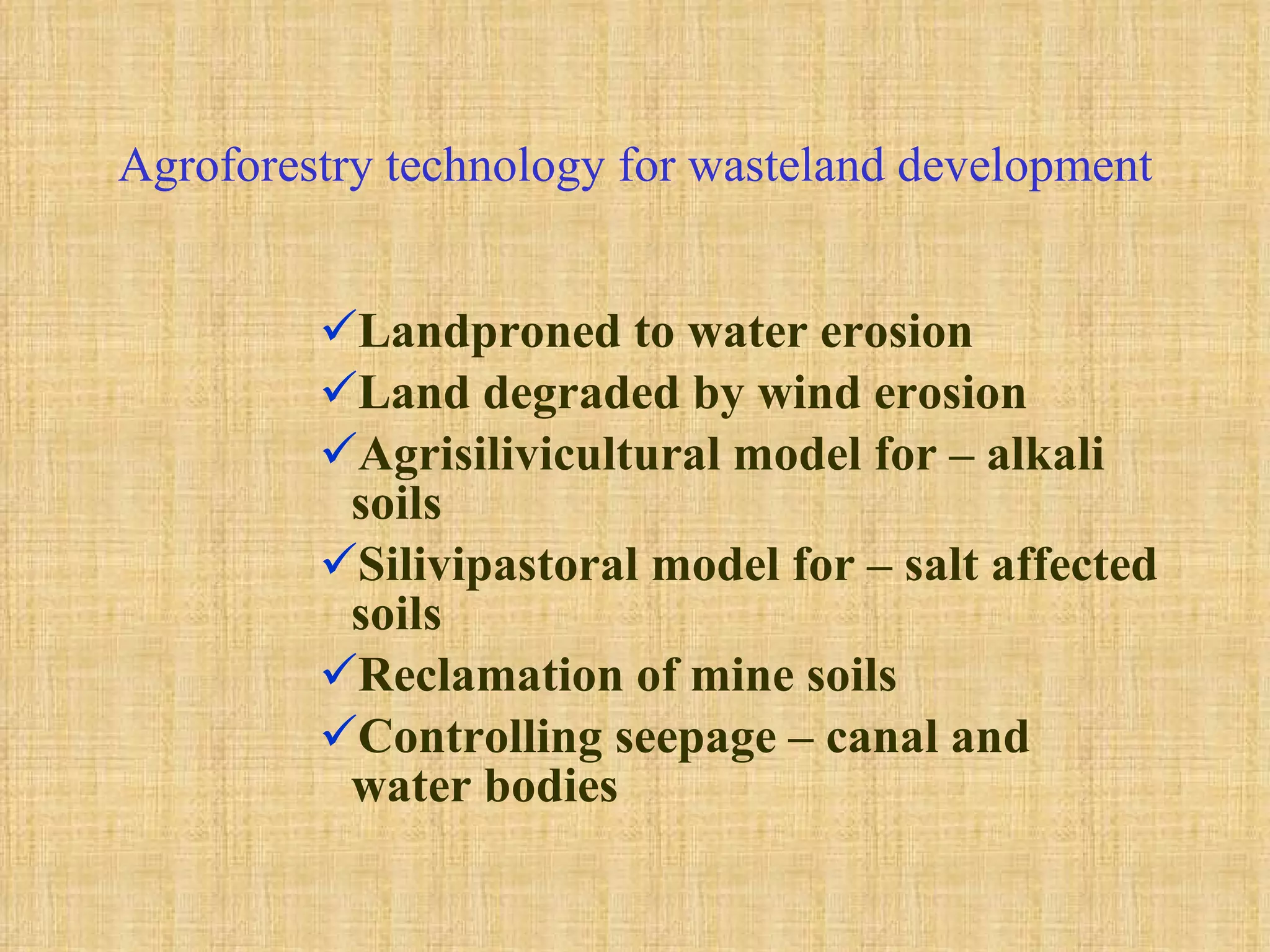 Agroforestry | PPT