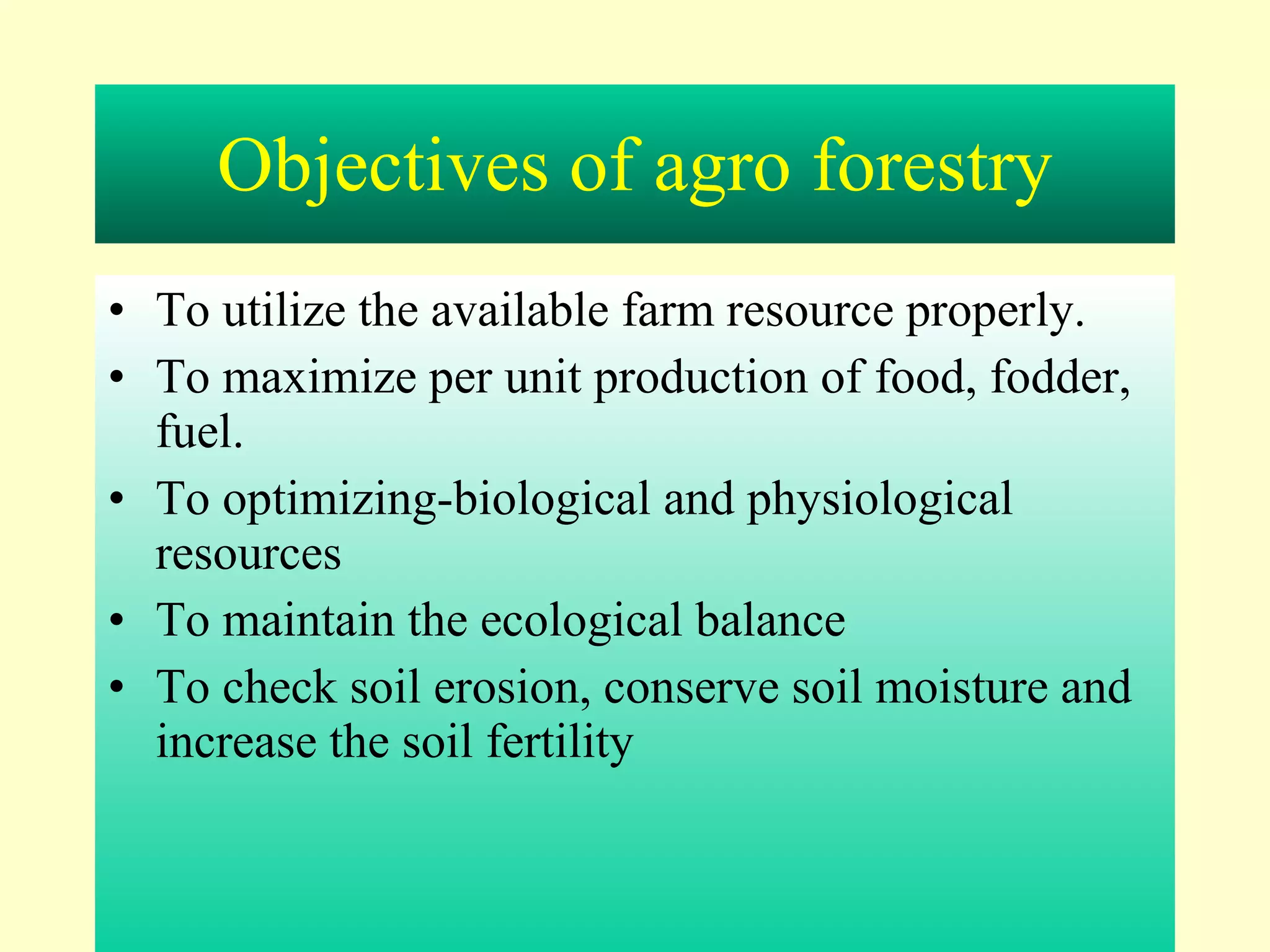 Agroforestry | PPT
