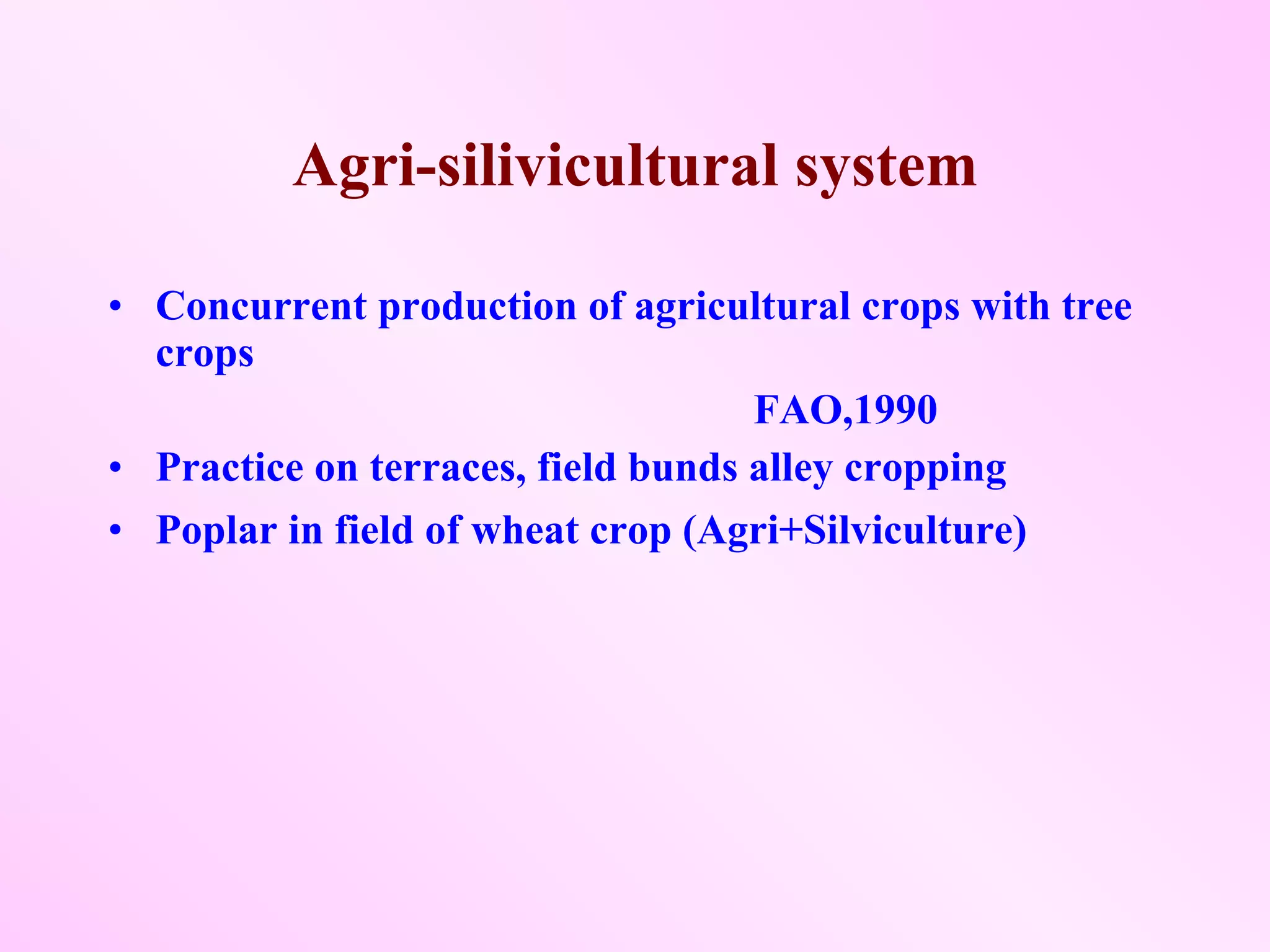 Agroforestry | PPT