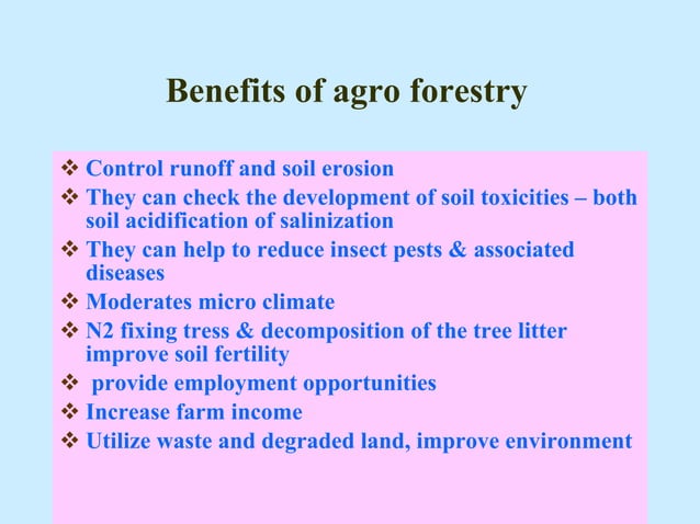 Agroforestry | PPT