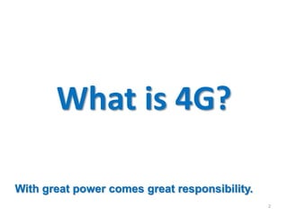 Introduction to 4G Network | PPTX