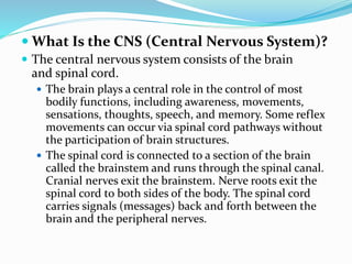 Centeral nervous system | PPTX