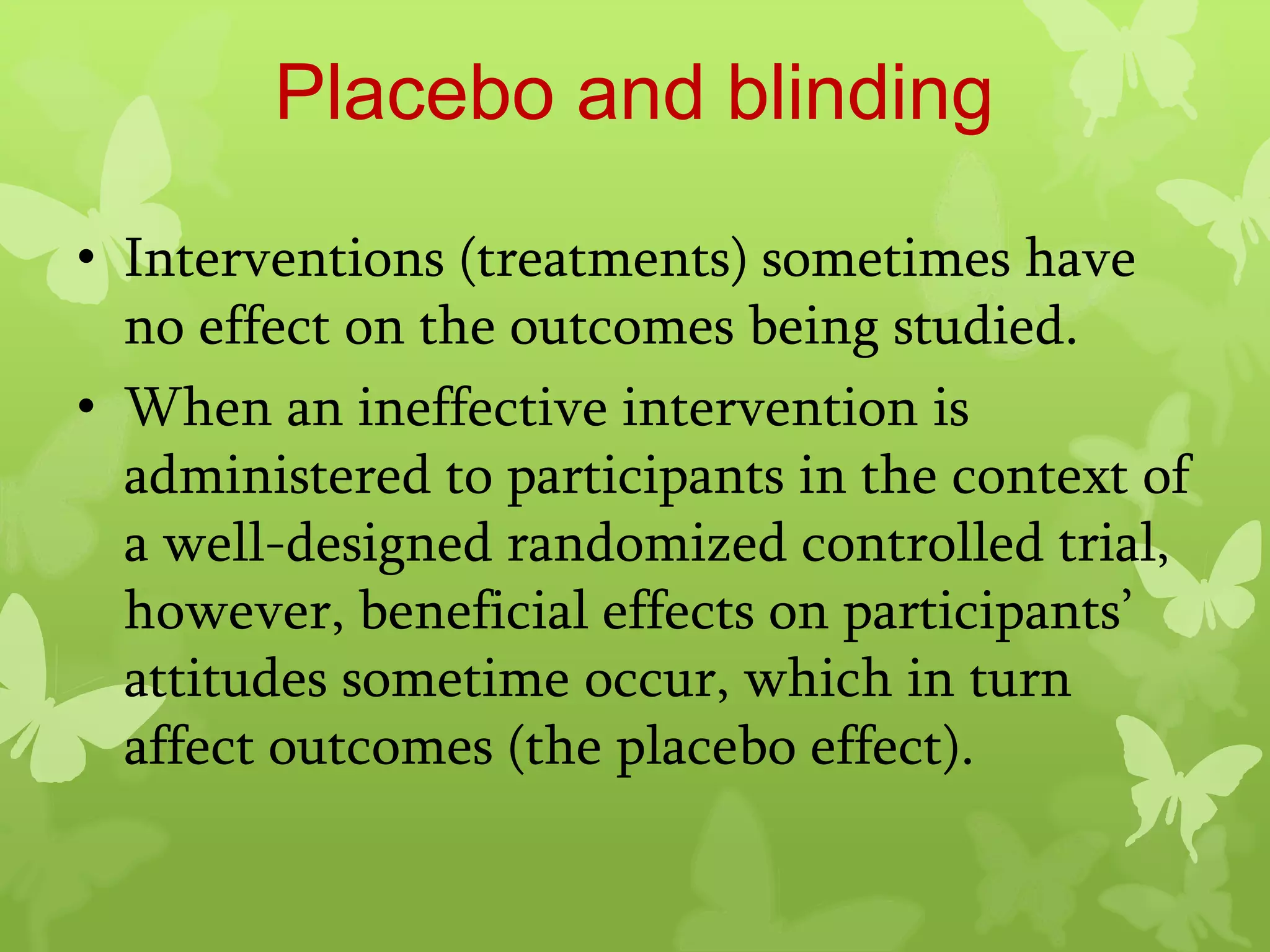 Blinding Techniques | PPTX