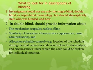 Blinding Techniques | PPTX