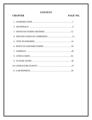 DETERMINATION OF MECHANICAL PROPERTIES OF E-GLASS EPOXY COMPOSITE” | PDF