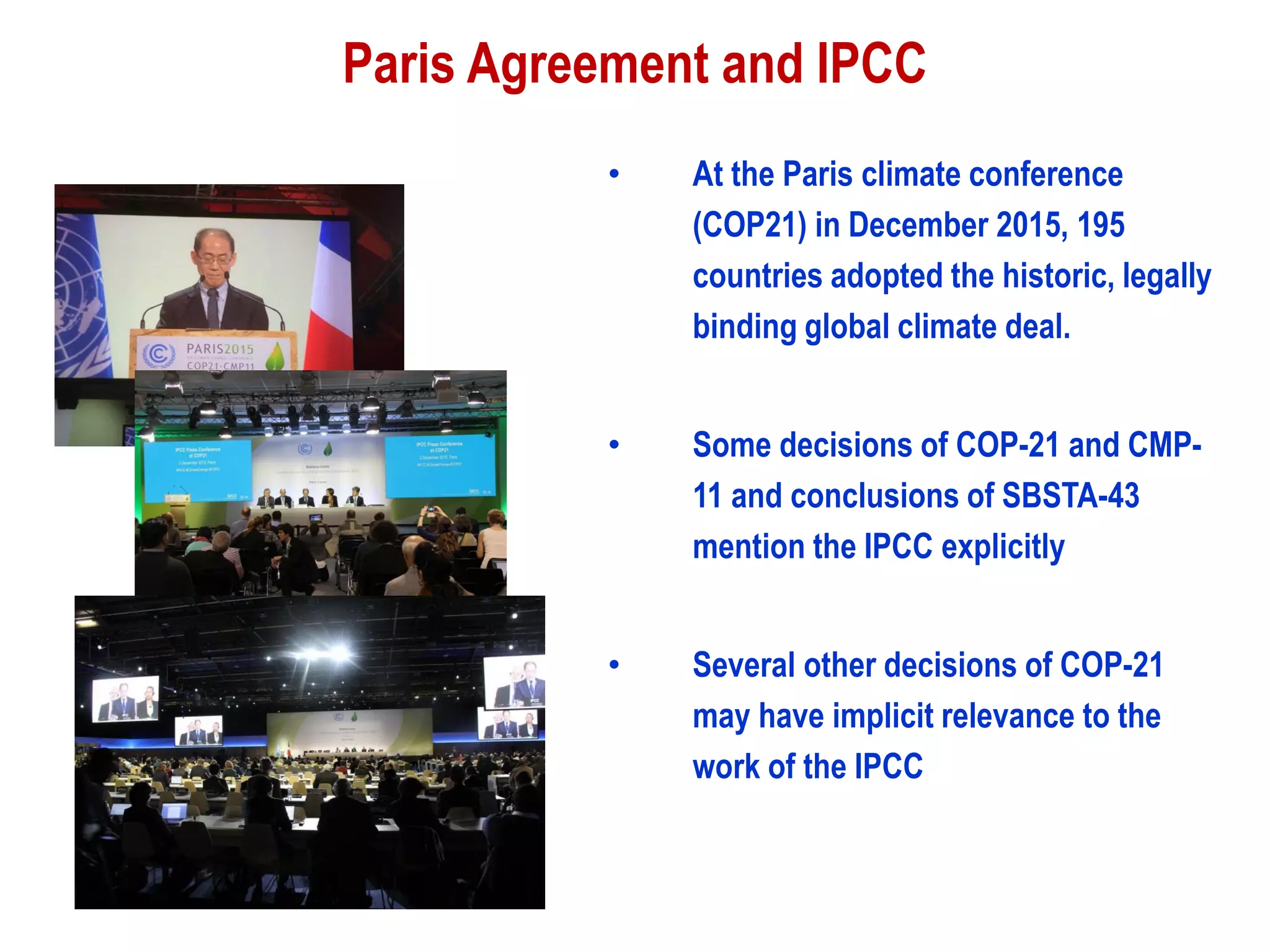 Activities of the Intergovernmental Panel on Climate Change (IPCC) | PDF