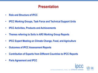 Activities of the Intergovernmental Panel on Climate Change (IPCC) | PDF