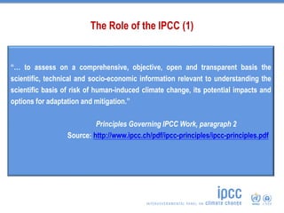 Activities of the Intergovernmental Panel on Climate Change (IPCC) | PDF