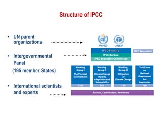 Activities of the Intergovernmental Panel on Climate Change (IPCC) | PDF