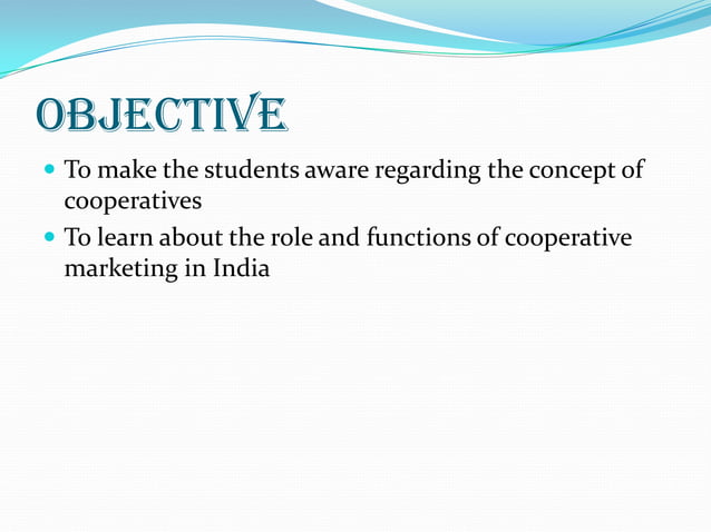 CO-OPERATIVE MARKETING | PPTX