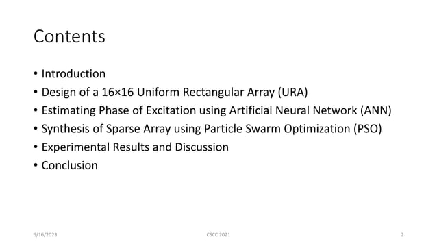 Synthesis Of A Sparse 2d Scanning Array Using Particle Swarm Optimization For Side Lobe 3765
