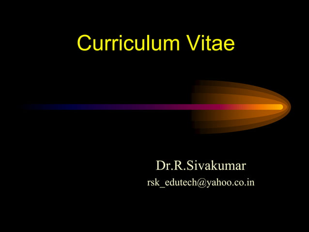 Sivakumar Resume | PPT