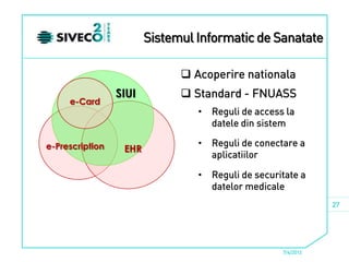 SIVECO - eHealth2012 | PPTX