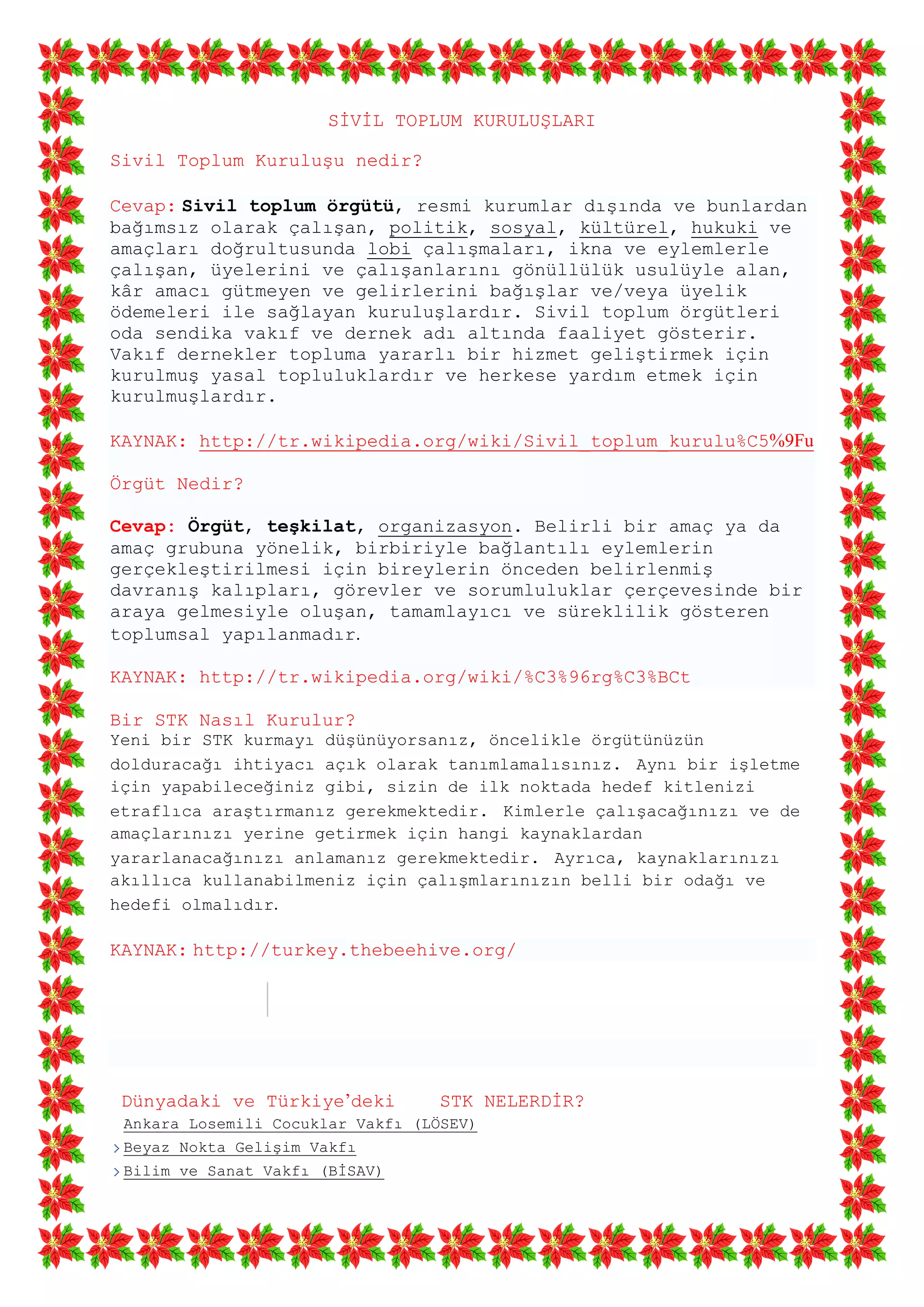 Sivil toplum kuruluşlari | PDF