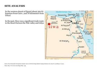 Designing for senstive communities - Case of Siwa in Egypt | PDF