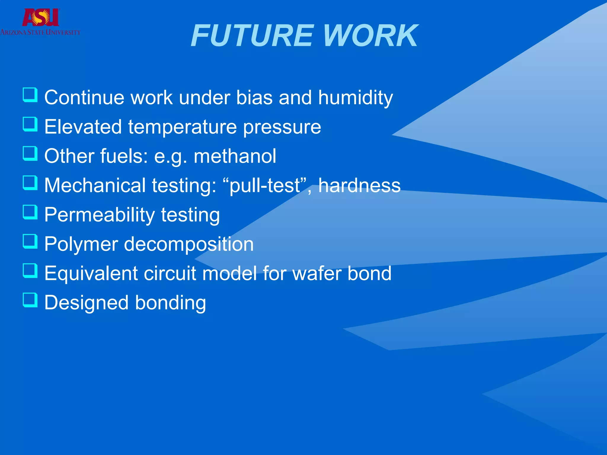 Si wafer bonding for use in fuel cells | PPT
