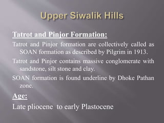 Siwalik hills of pakistan presentation | PPTX