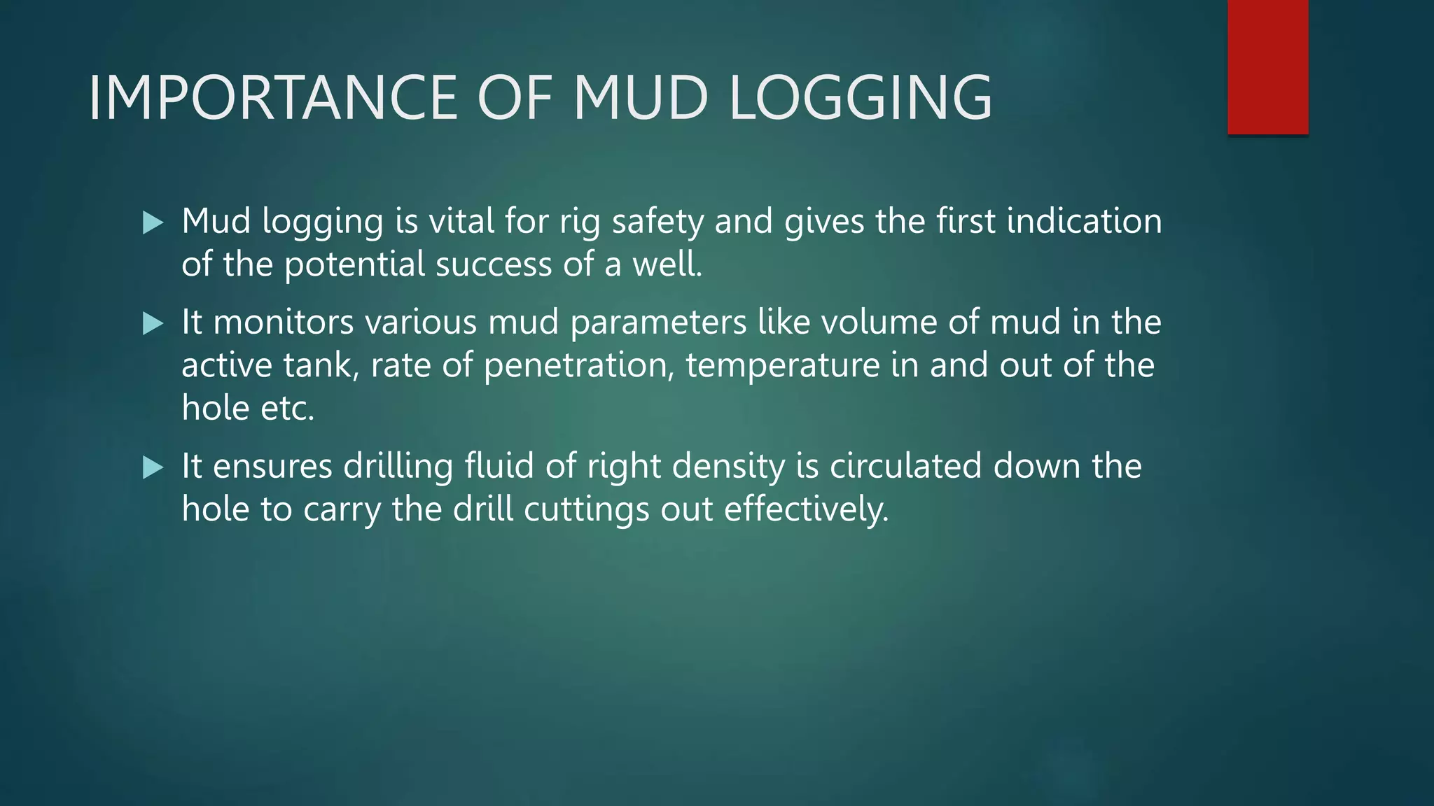 Mud Logging: Application and Principles | PPTX