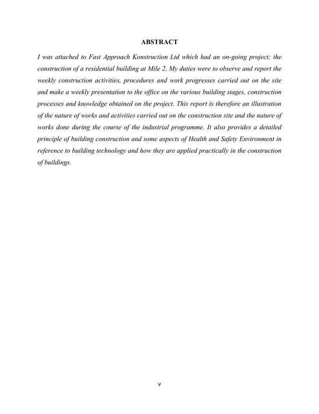 SIWES REPORT SAMPLE | PDF | Civil Engineering Industry | Industries