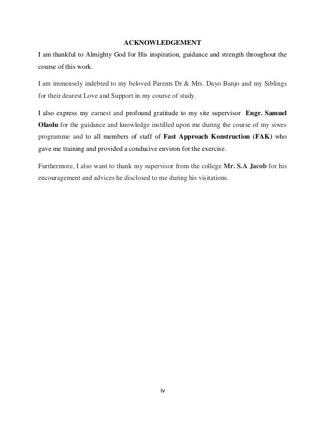 SIWES REPORT SAMPLE siwes-report-sample