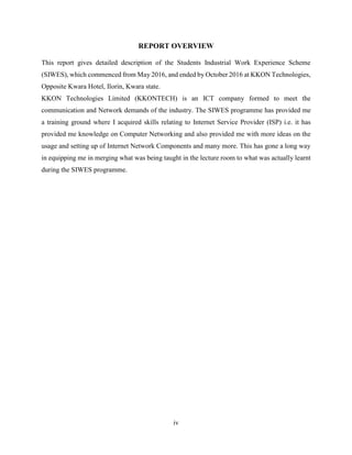 Siwes report on networking by abdullahi yahaya | PDF