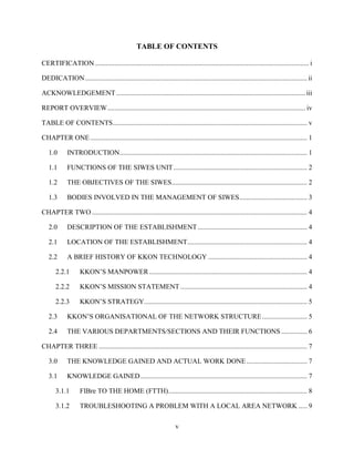 Siwes report on networking by abdullahi yahaya | PDF