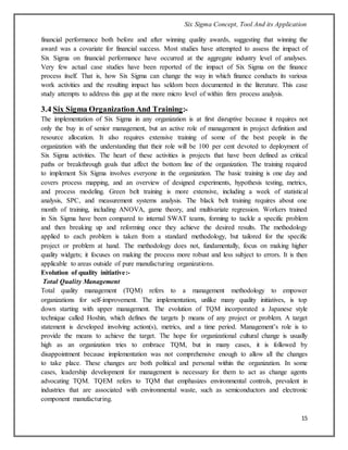 Six Sigma and its Methodology | PDF