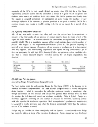 Six Sigma and its Methodology | PDF