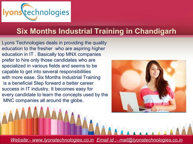 Six Weeks / Six months industrial training in Chandigarh and Mohali | PPT