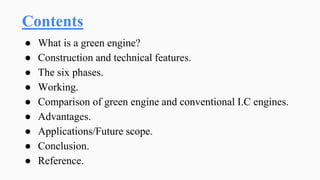 Six phase green engine | PPT