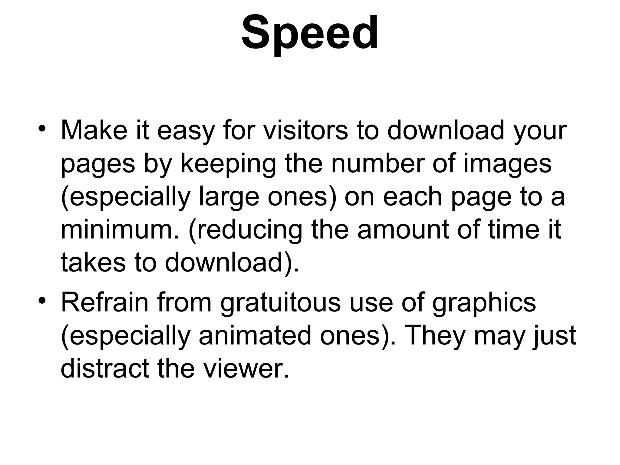 Six Principles Of Good Web Design Ppt