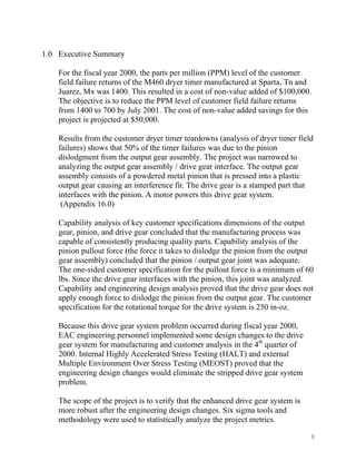 Six Sigma Final Outline | PDF