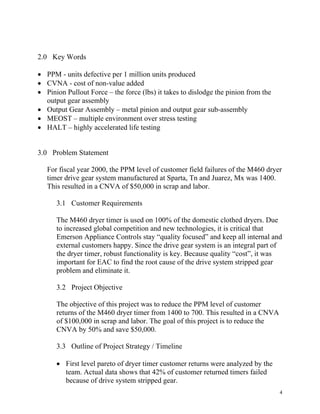 Six Sigma Final Outline | PDF