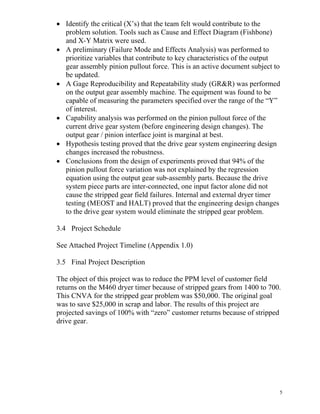 Six Sigma Final Outline | PDF