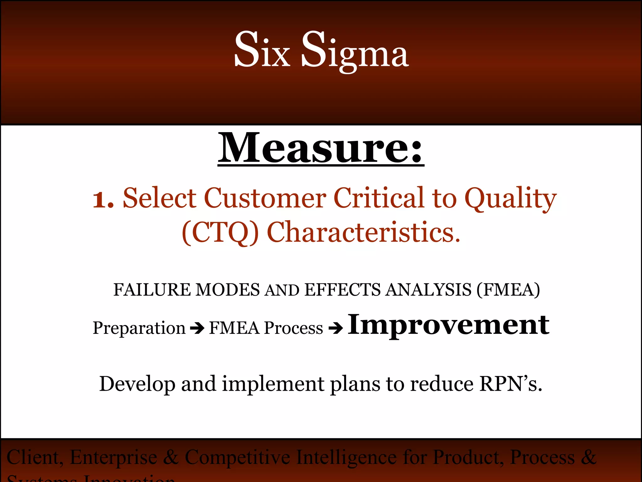 Six Sigma Measure | PPT
