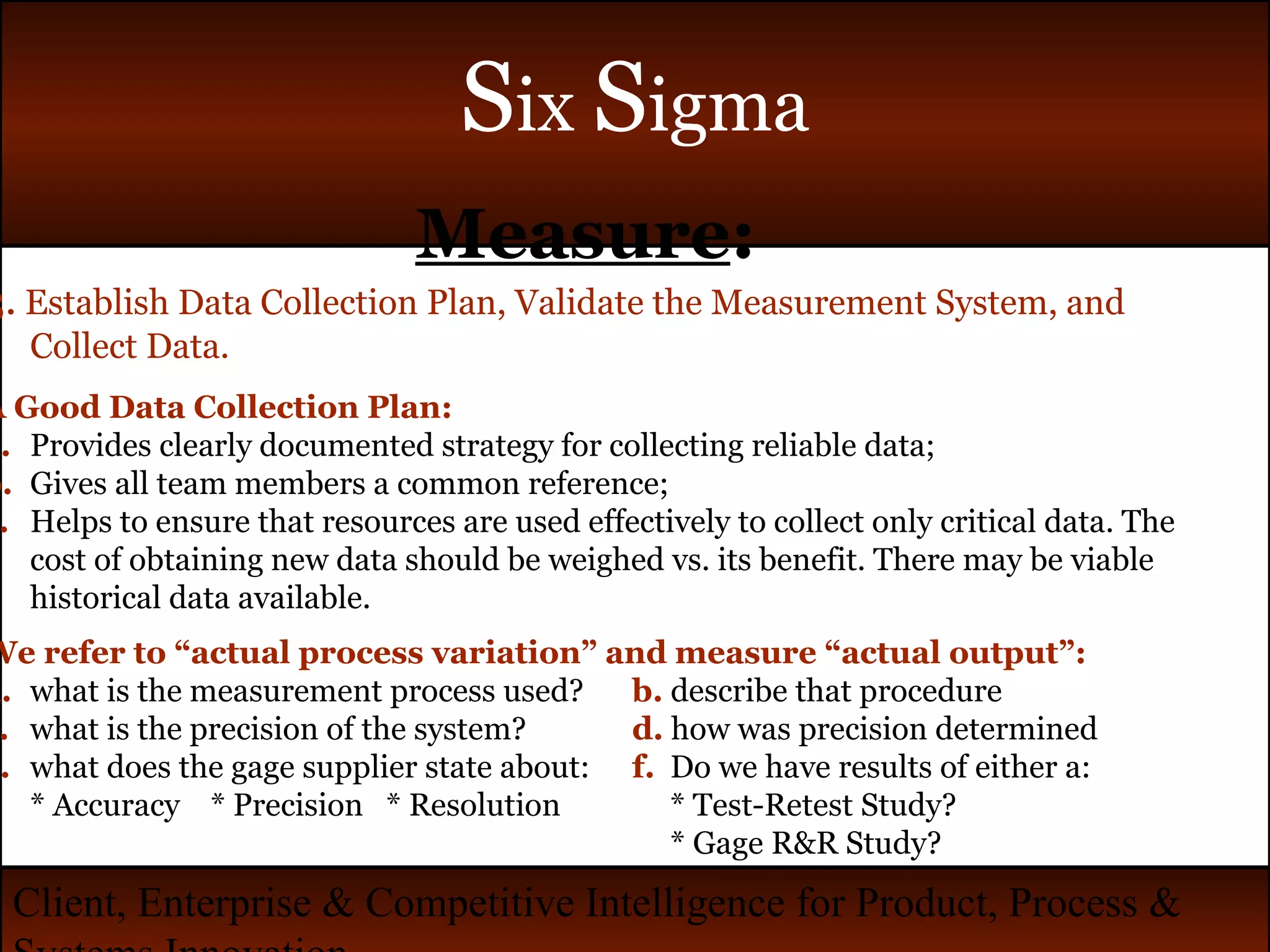 Six Sigma Measure | PPT