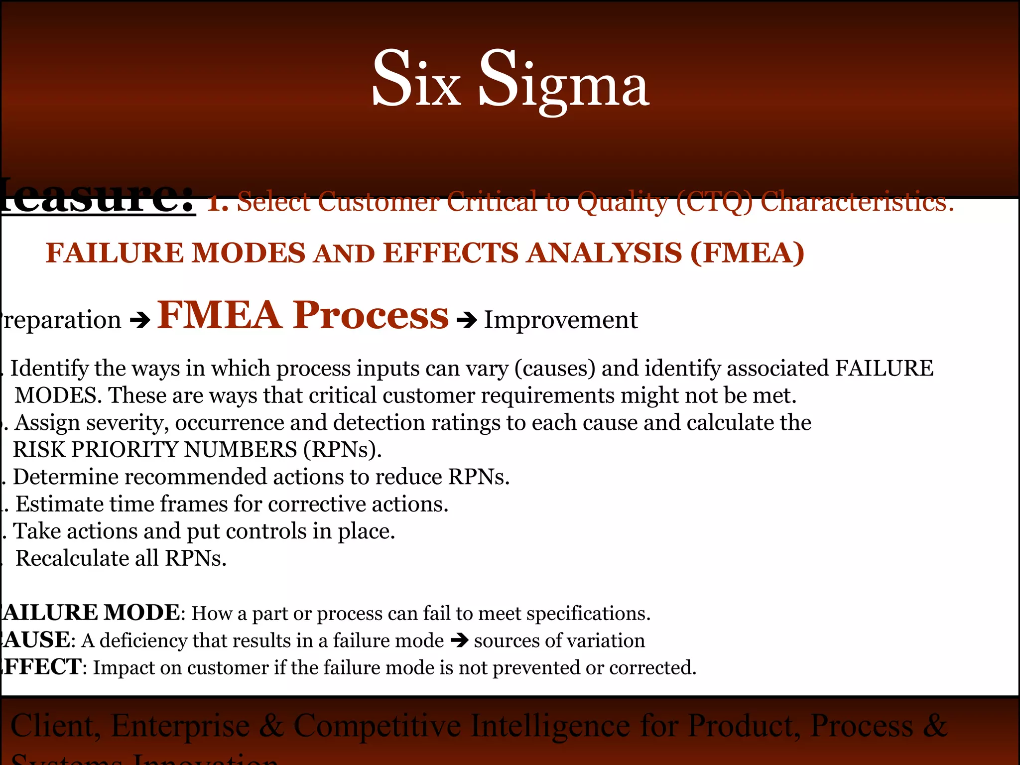 Six Sigma Measure | PPT