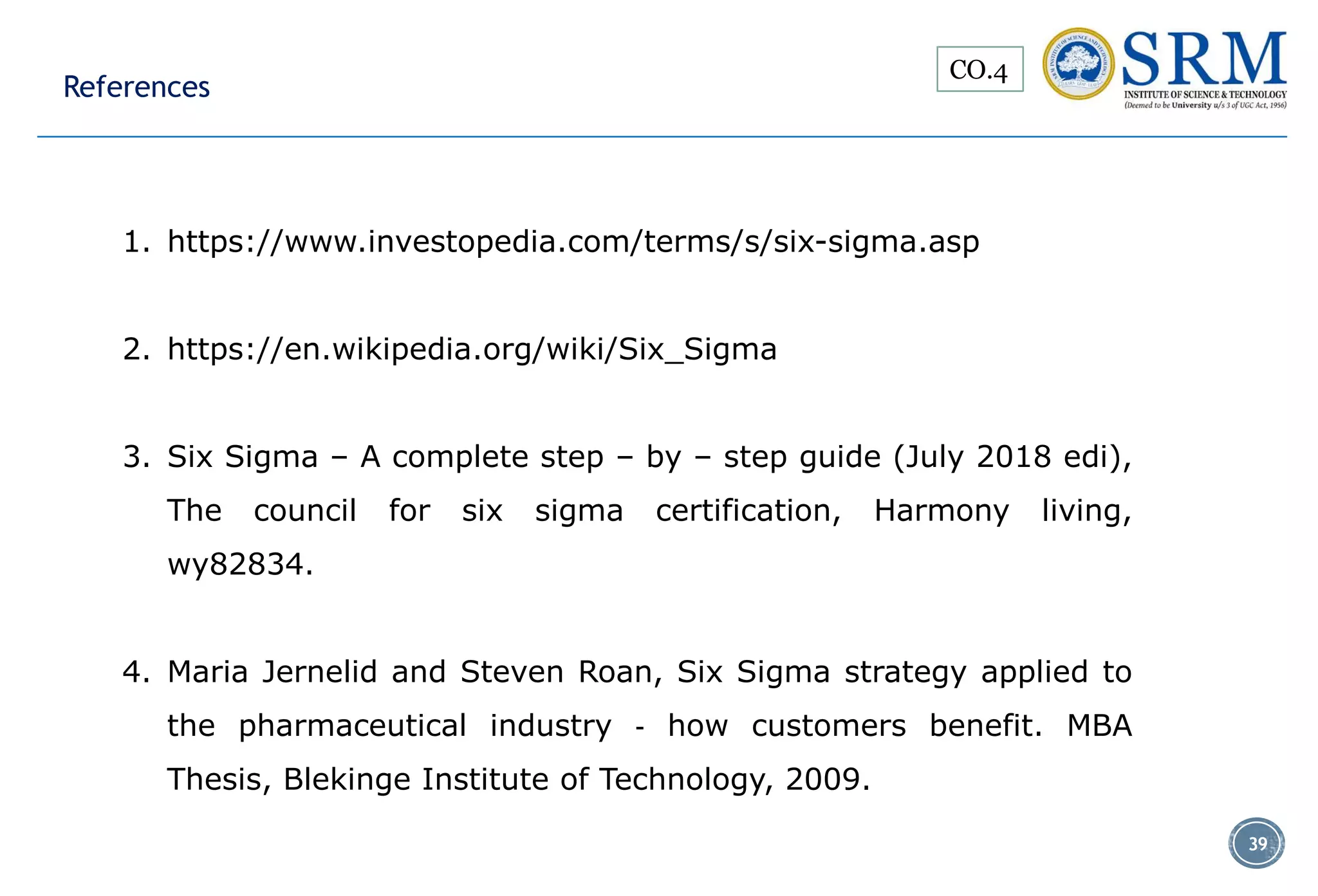 Six-Sigma Concept in Pharmaceutical Industry | PPTX