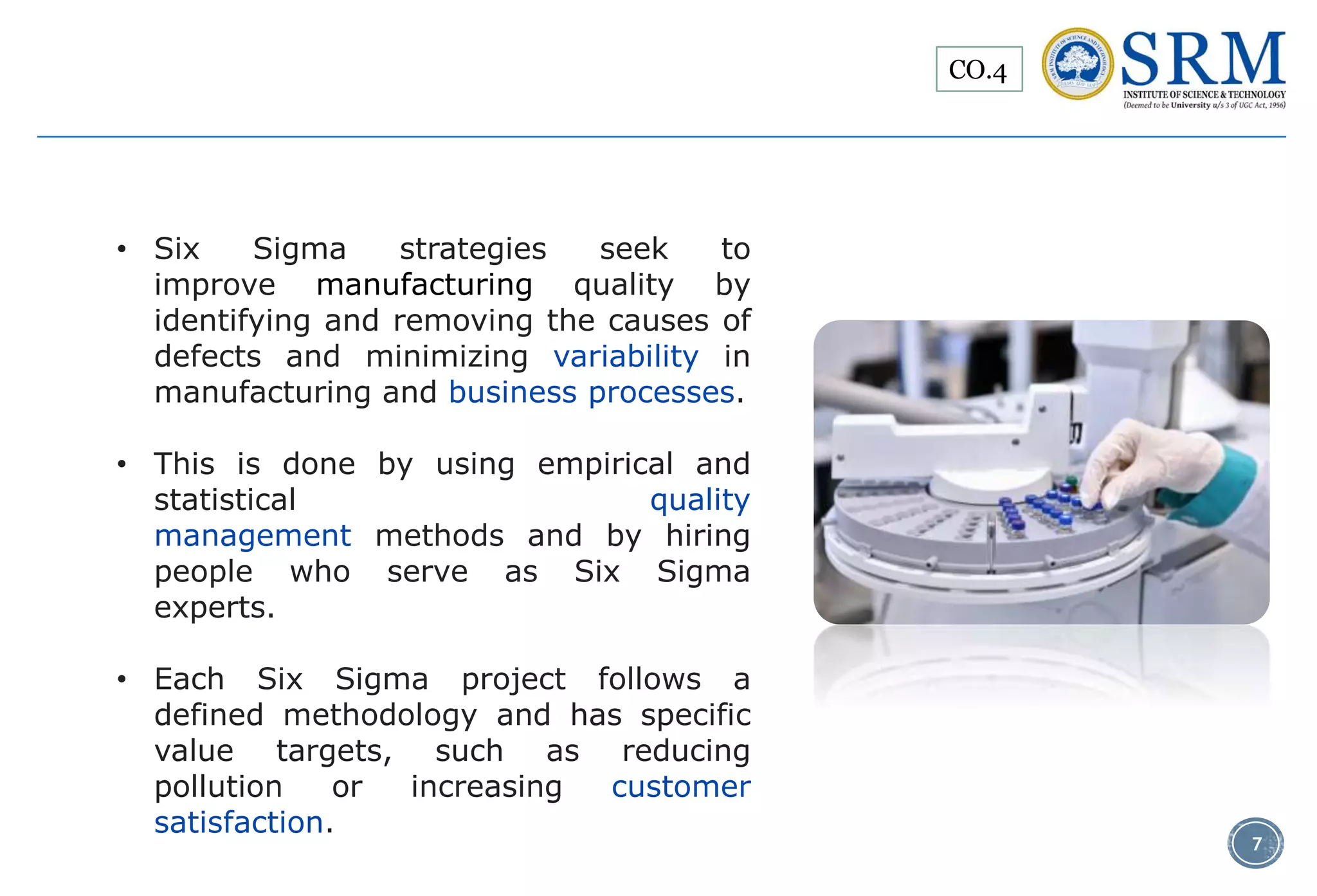 Six-Sigma Concept in Pharmaceutical Industry | PPTX