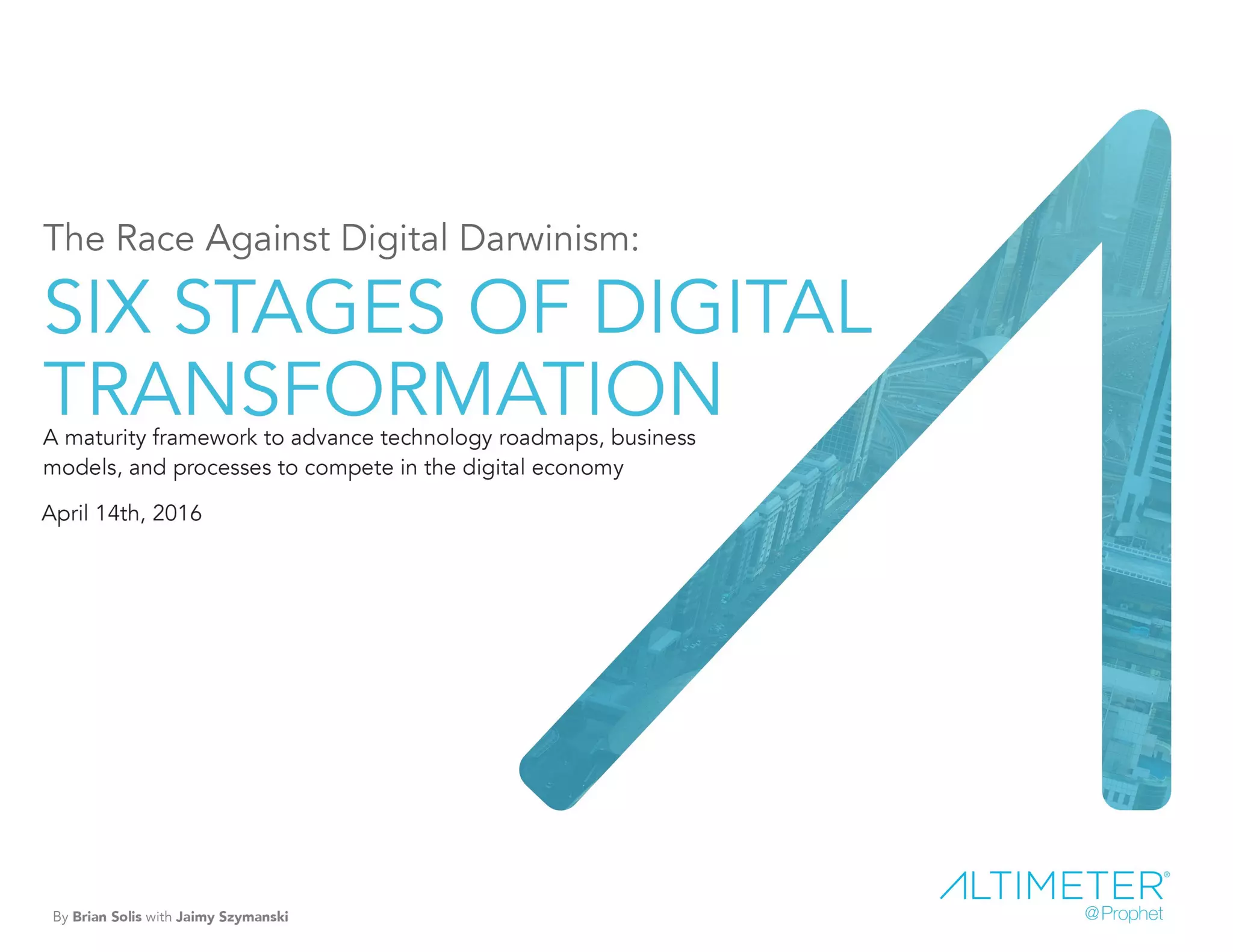Six stages of digital transformation by Altimeter | PPT