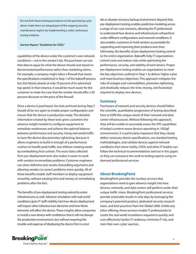 White Paper: Six-Step Competitive Device Evaluation | PDF