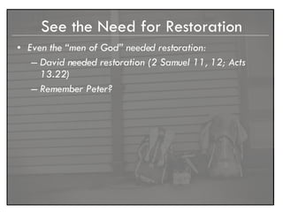 Six Steps To Spiritual Restoration | PPT