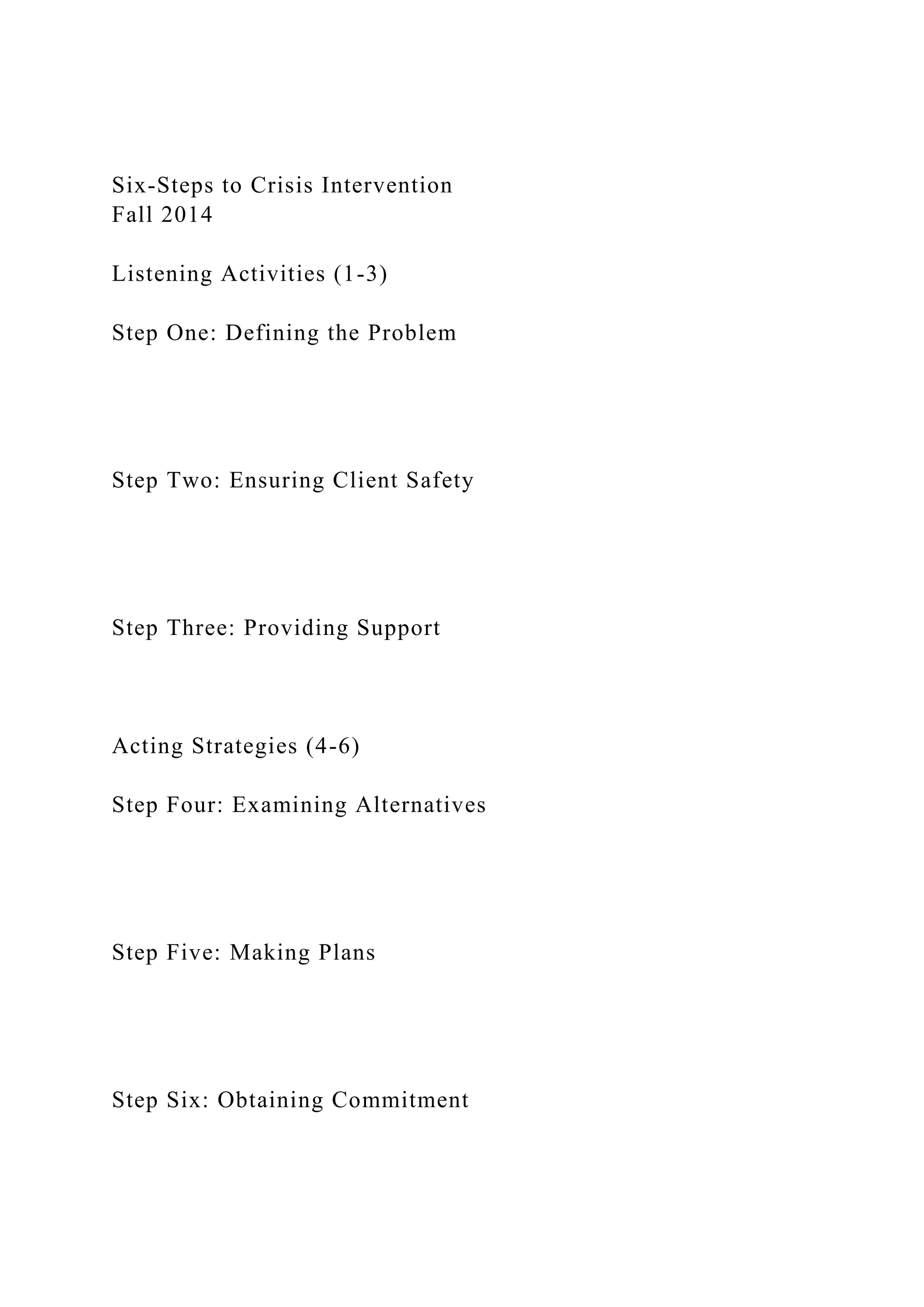Six-Steps to Crisis InterventionFall 2014Listening Activitie.docx